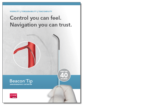 Beacon® Tip Angiographic Catheter Overview | Cook Medical