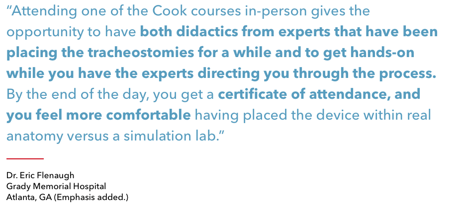 Bedside Procedure Course | Cook Medical